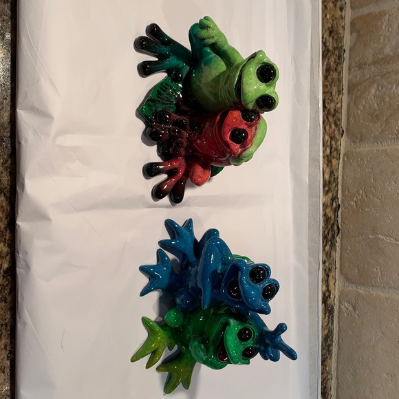 Kitty’s Critters | Art | Kittys Critters Two Frog Figurines Like New ...